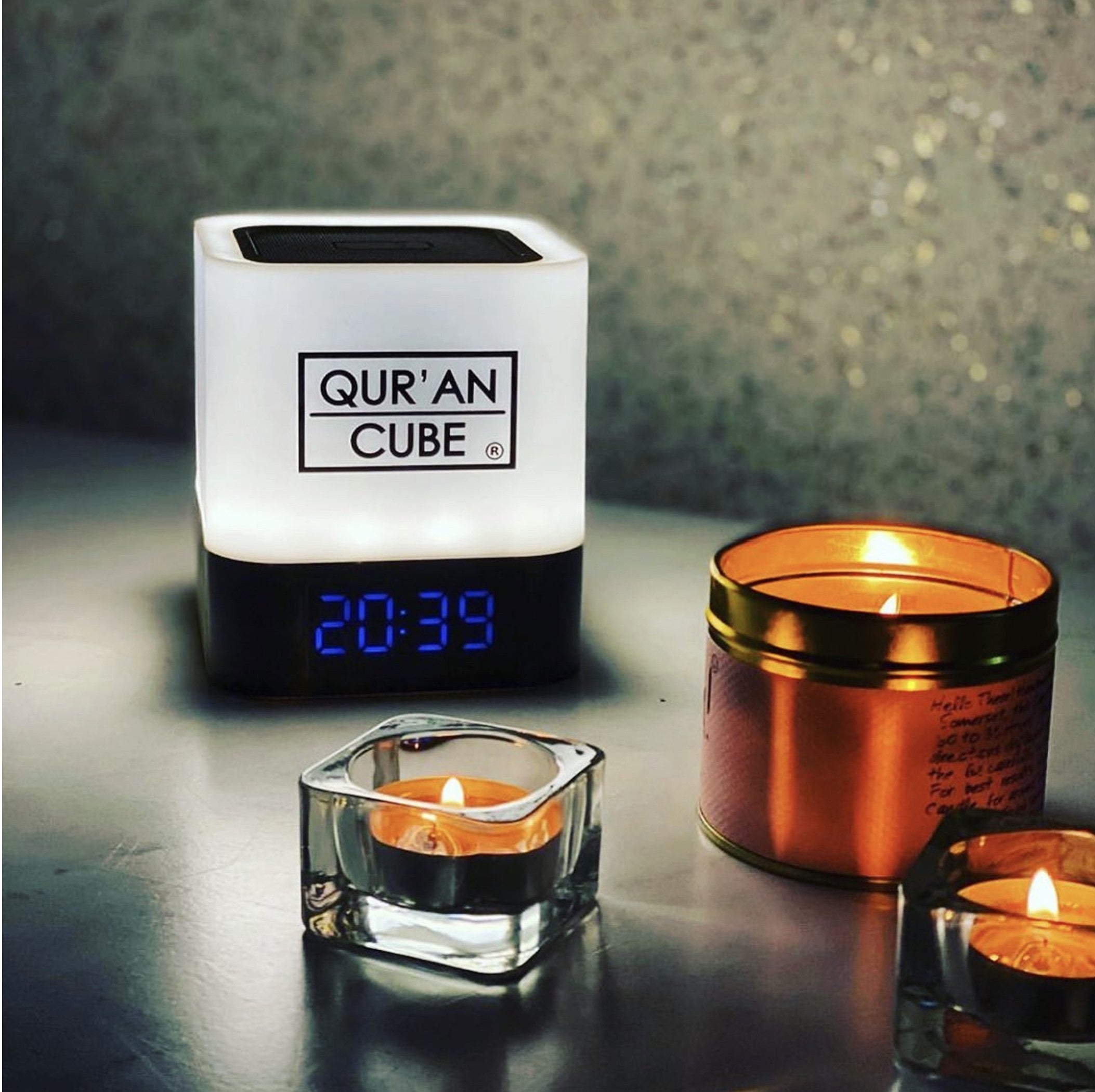 Quran Cube LED X - Quran Speaker - Adhan Prayer Clock - Nasheeds - Pro ...