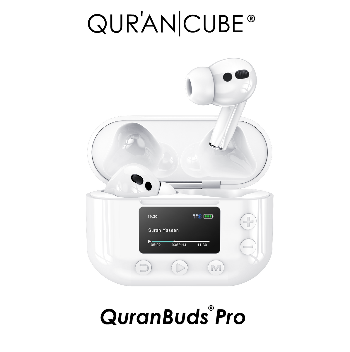 Quran Buds Pro - Wireless EarBuds - Full Quran MP3 Player – QuranCube